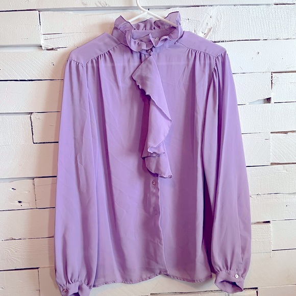 Lady Barbara | Tops | Vintage Lady Barbara Purple Blouse Size 4 | Poshmark